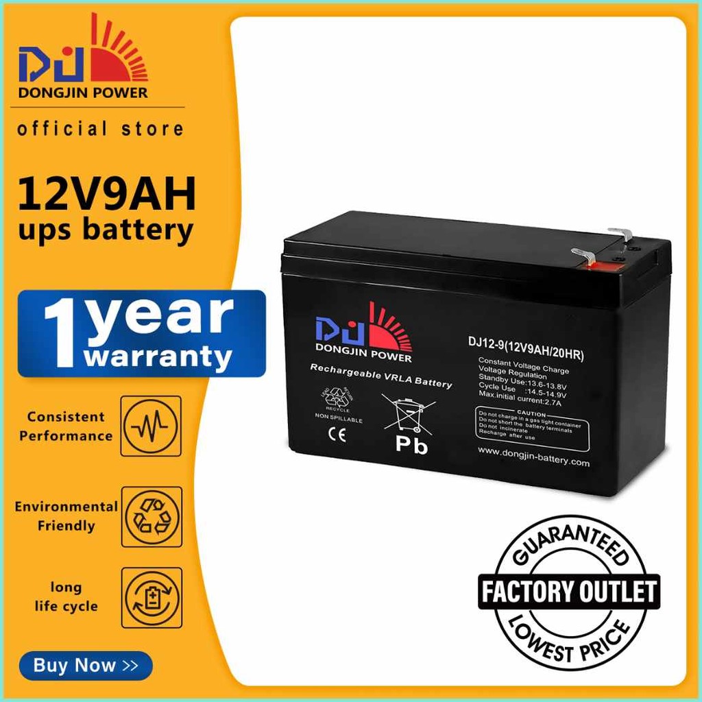 DongJin|lE+rP`Power%n_UPS:L_Battery:D_12V9AH:p_Rechargeable:C_VRLA:s ...