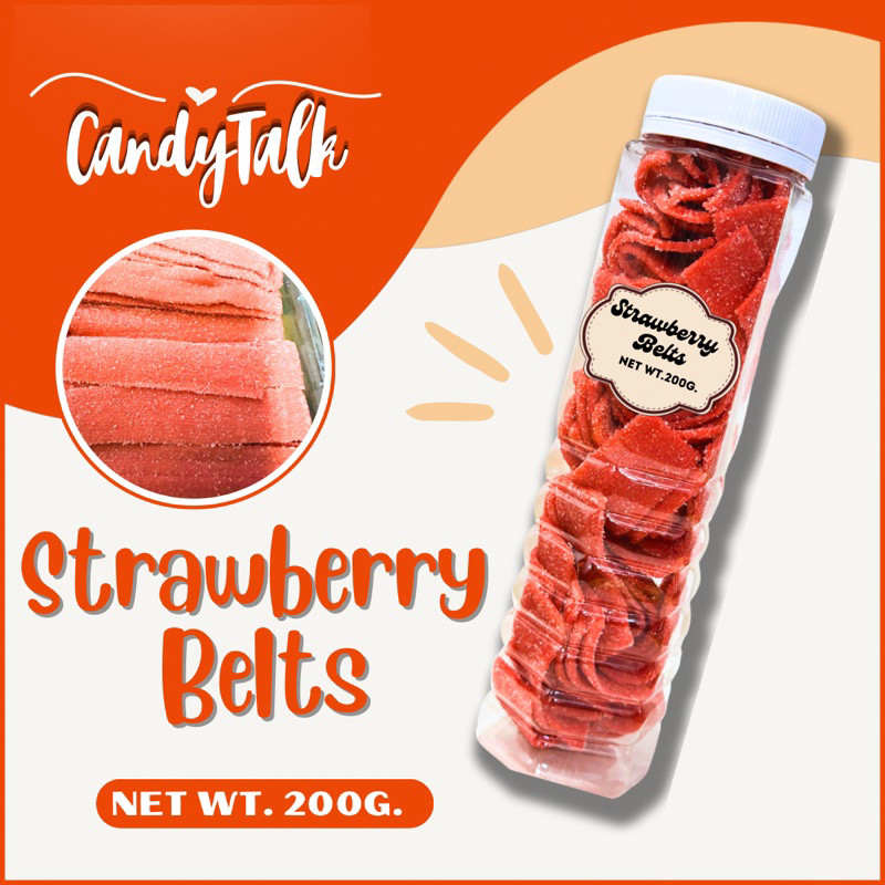 Strawberry.K)Sour+G]Belts=Pc(230g. | Shopee Philippines