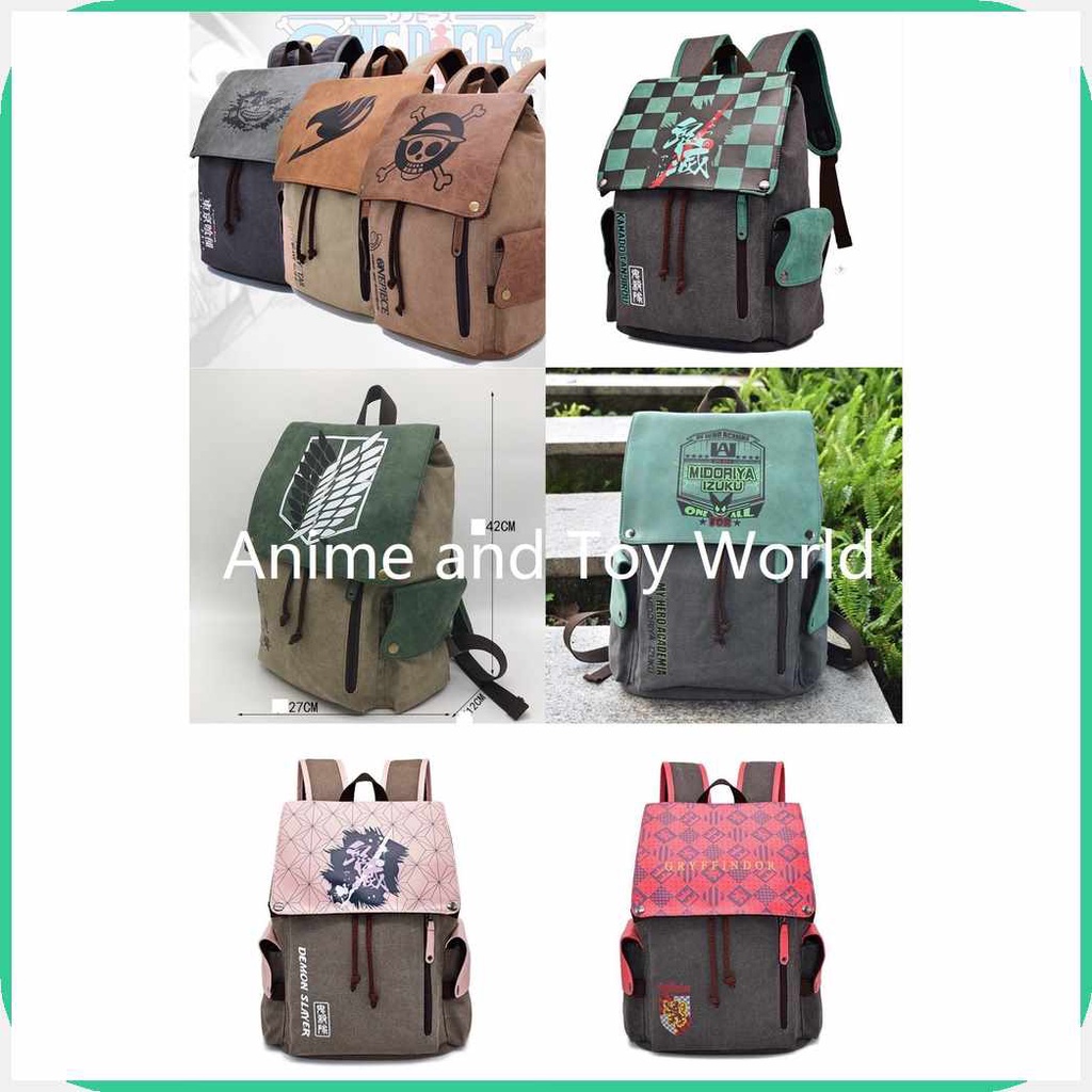 Anime-ntBackpack/kE{bagTT-AttackoU-OnHf-Titan,OneSi-Piece,Demond,Slayer ...