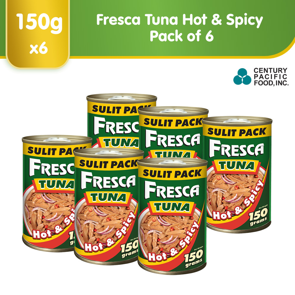 Fresca Tuna Flakes Hot & Spicy 150g (Pack of 6pcs) | Shopee Philippines