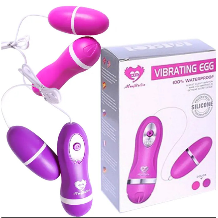 Midoko Vibrating Egg 30 Frequency Waterproof Remote Control Egg for Intense Pleasure(PINK/VIOLET ...