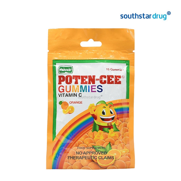 Poten-Cee Gum Vitamin C Orange Zip Lock Pack 15s | Shopee Philippines