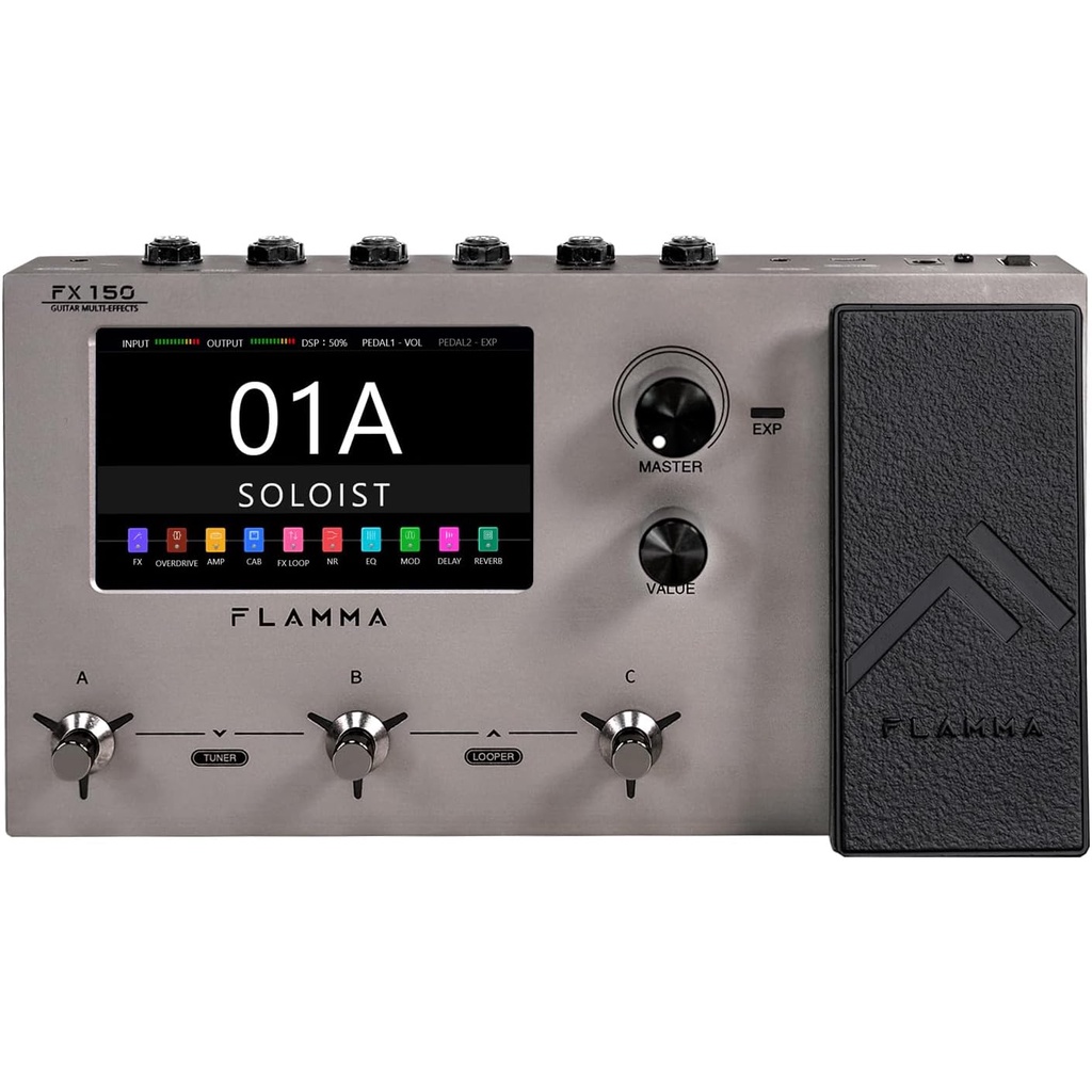 FLAMMA FX150 Multi-Effects Processor Electric Guitar Pedal Amp Modeling ...