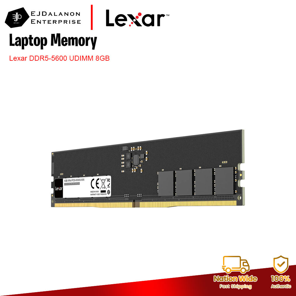 Lexar DDR5-5600 UDIMM 8GB LD5U08G56C46ST-BGS Laptop Memory | EJDalanon ...