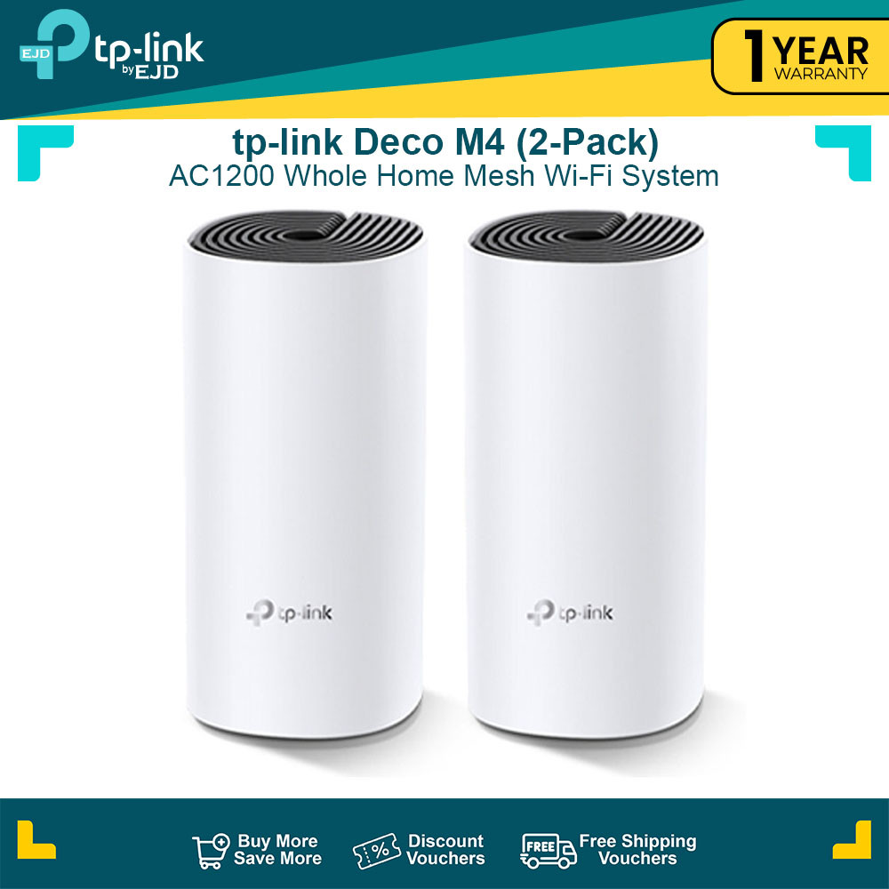 tp-link Deco M4 (2-Pack) AC1200 Whole Home Mesh Wi-Fi System | TP-Link ...