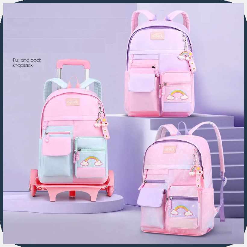 School$Ux*Rolling,C^Backpack>sV)Bag}YL)for}QJ)girls}fI)New}pf)Degisn~fs ...