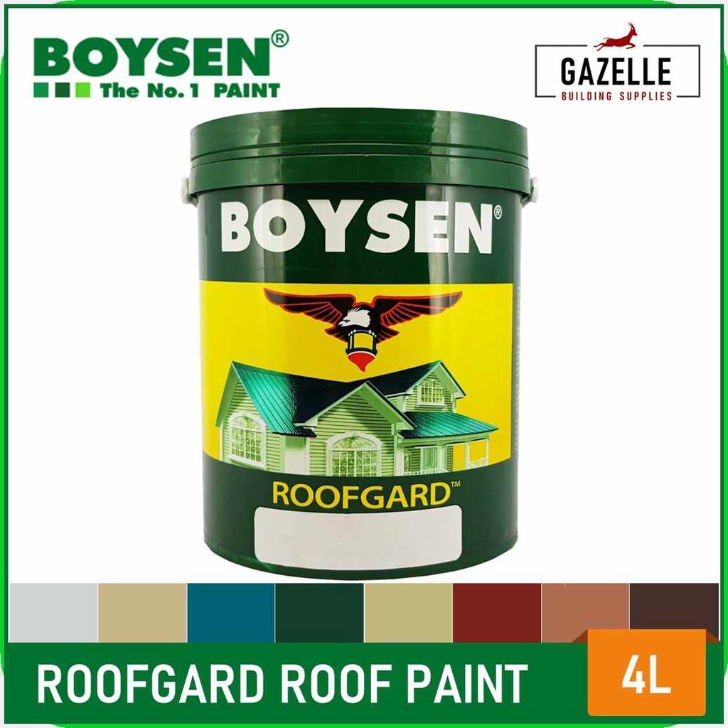 Boysen*N?Y@Roofgard*r?Roof*W?Paint+q@-+E@4L+j@(8+c@colors) | Shopee ...