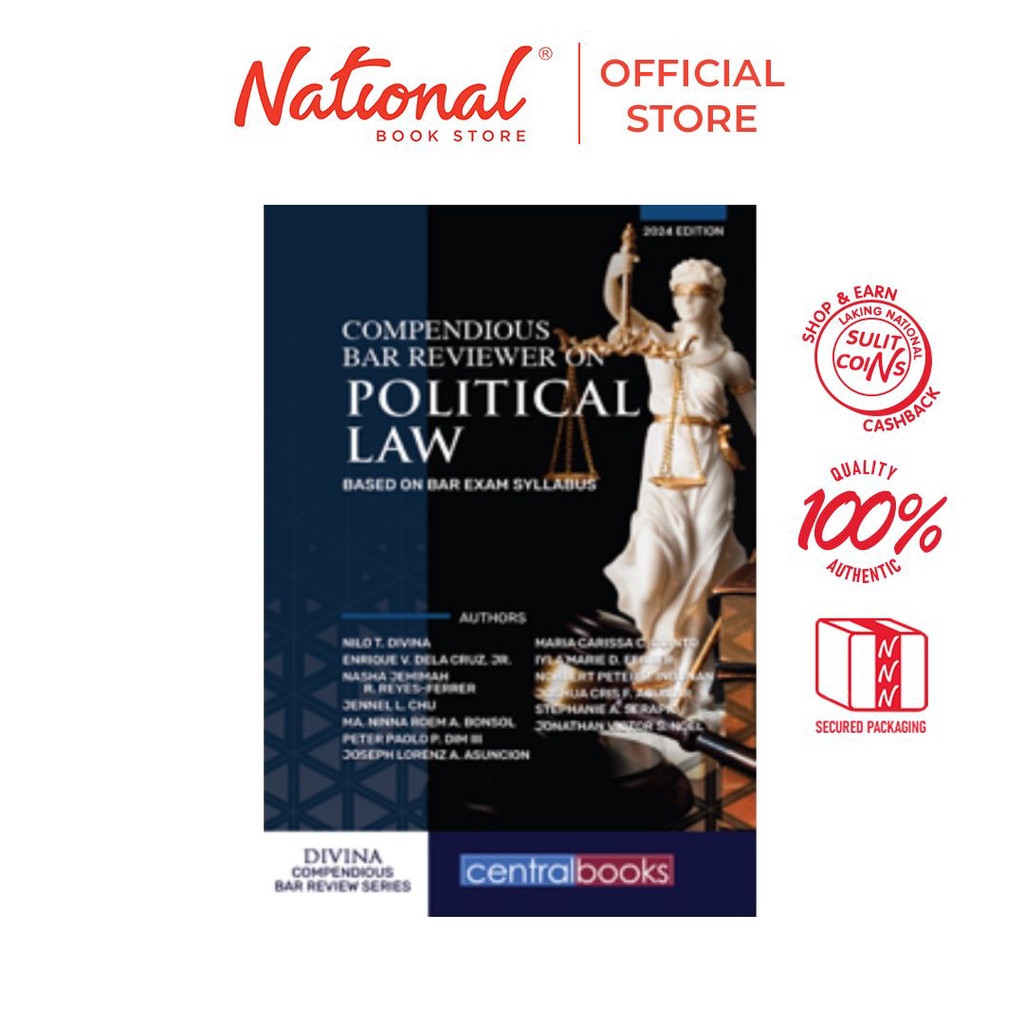 Compendious Bar Reviewer on Political Law (2024) by Dean Nilo Divina ...