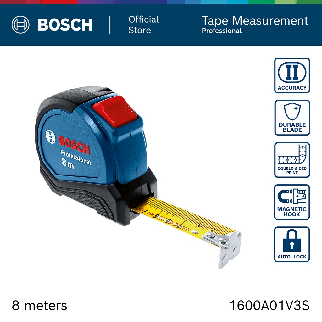Bosch Hand Tools 8m tape measure | Shopee Philippines