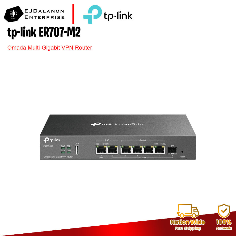 tp-link ER707-M2 Omada Multi-Gigabit VPN Router | EJDalanon Enterprise ...
