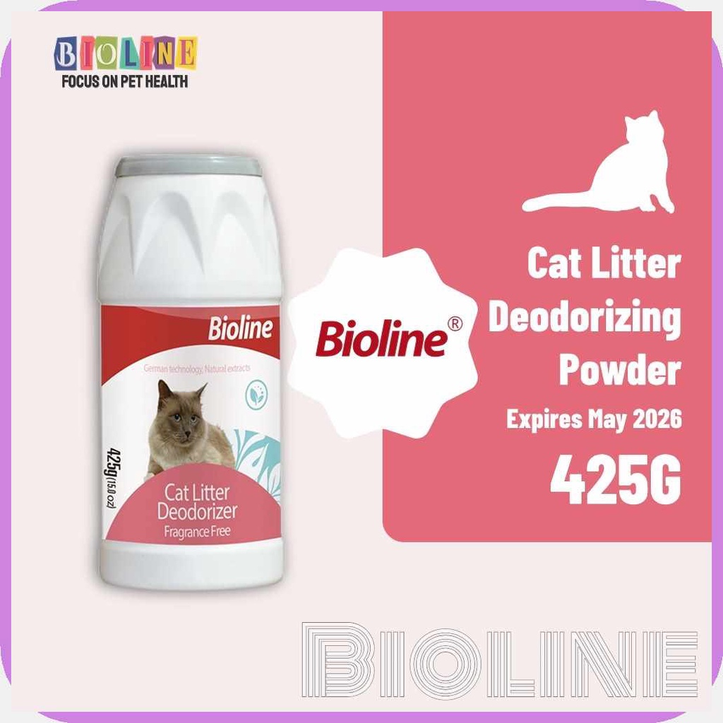 BIOLINE'Ze_Cat,g/Litter)Gm}Deodorant>zU}Powder>xg}425g | Shopee Philippines