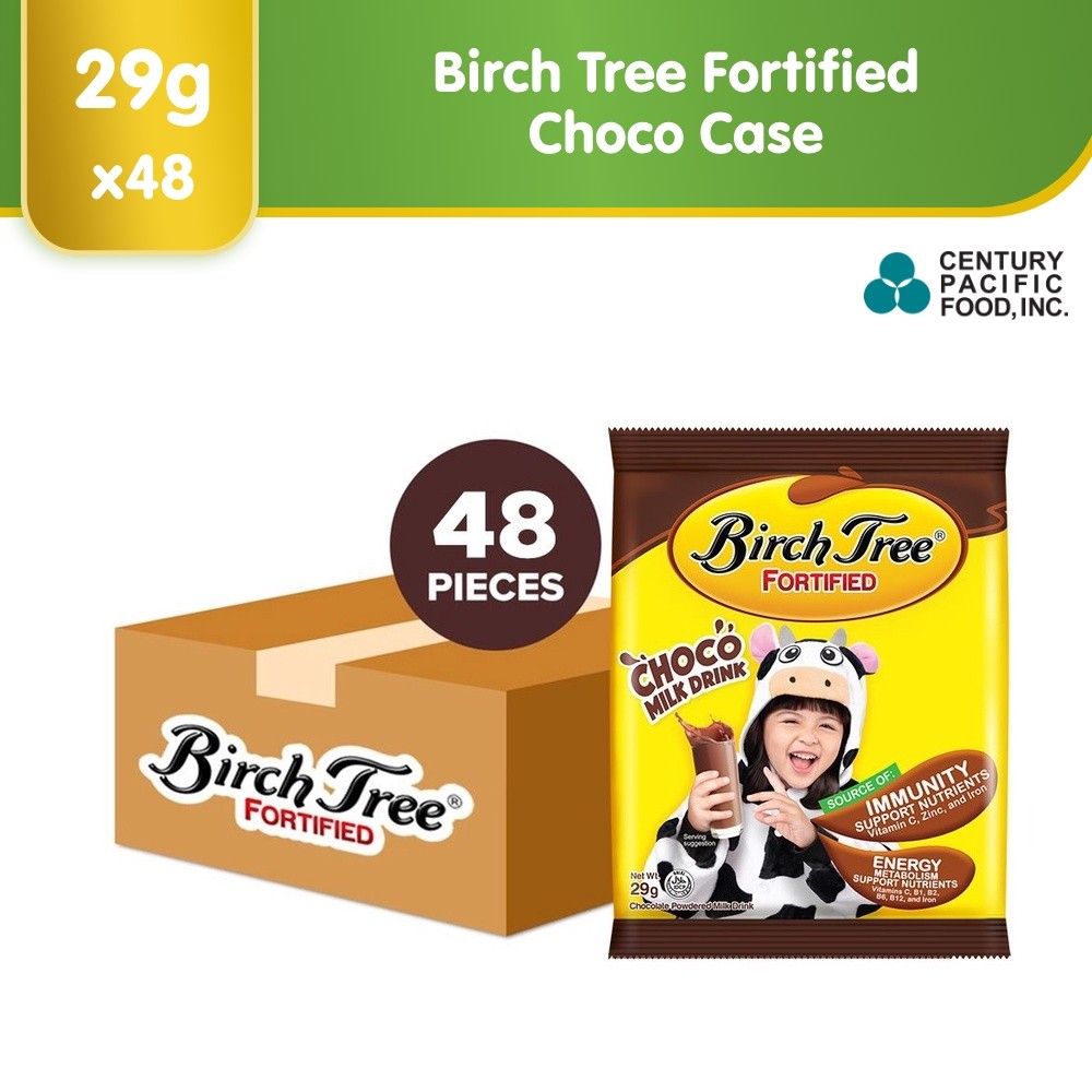 Birch Tree Fortified Powdered Milk Choco 29g Pack of 48 - Rich and ...