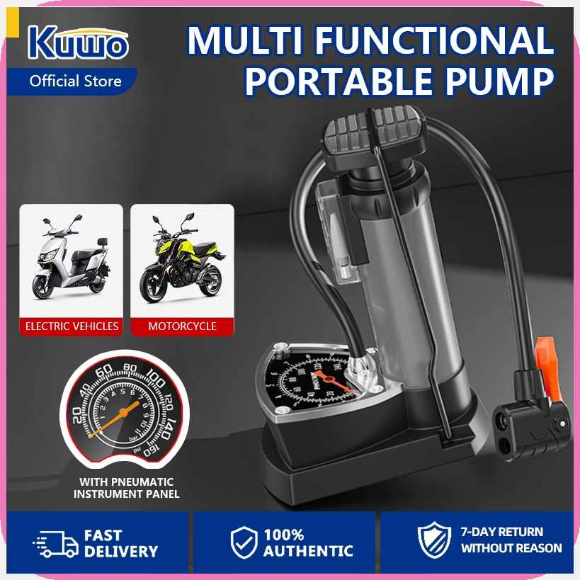 Kuwo Portable)q>Tire)h>Inflator*t?Foot*a?For*Z?Motorcycle Bike Car ...