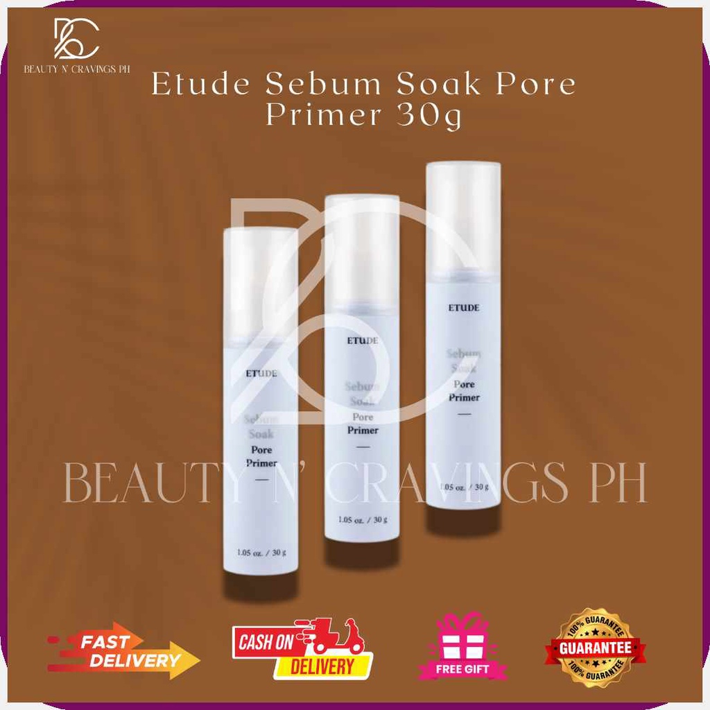 Etude~P`Sebum[M>Soak^ty/Pore$LF/Primer$MZ/30g | Shopee Philippines