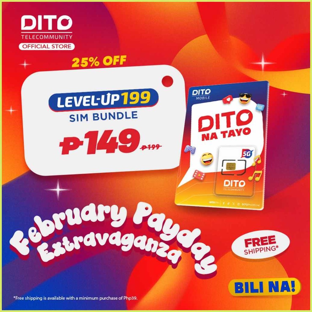 DITO%A^H>5G)ob>SIM)UR>with)ty>Level-Up)aK>199)pM>Bundle*j?(16GB Data ...