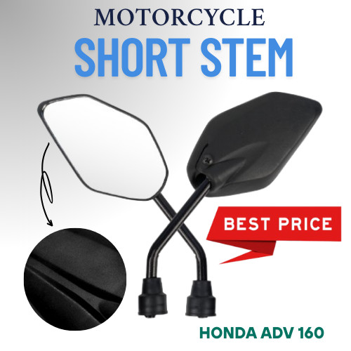 HONDA ADV 160 SIDE MIRROR DAHON TYPE MOTORCYCLE SHORT STEM STOCK TYPE ...
