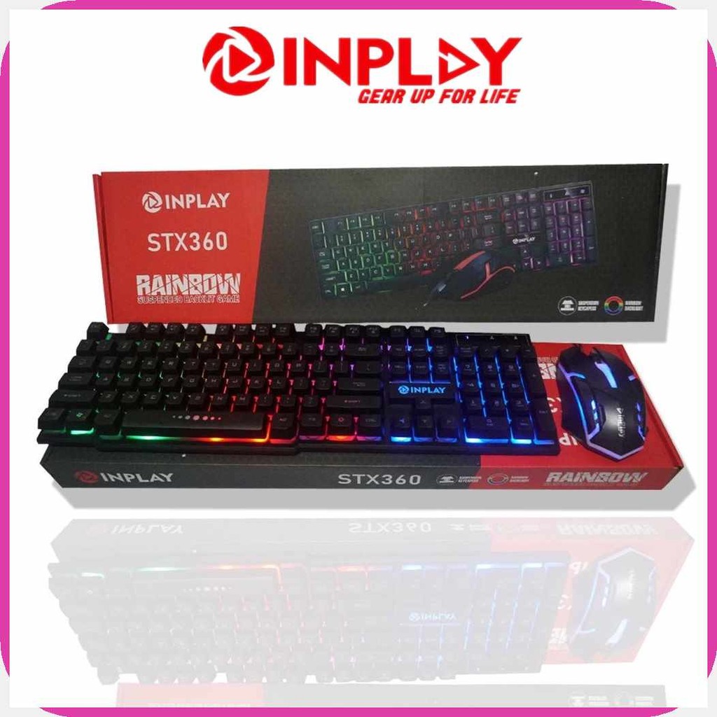 INPLAY,T/STX360[d^Rainbow>nj)Backlit}Xh)Gaming}al)Keyboard}lb)and}kH ...