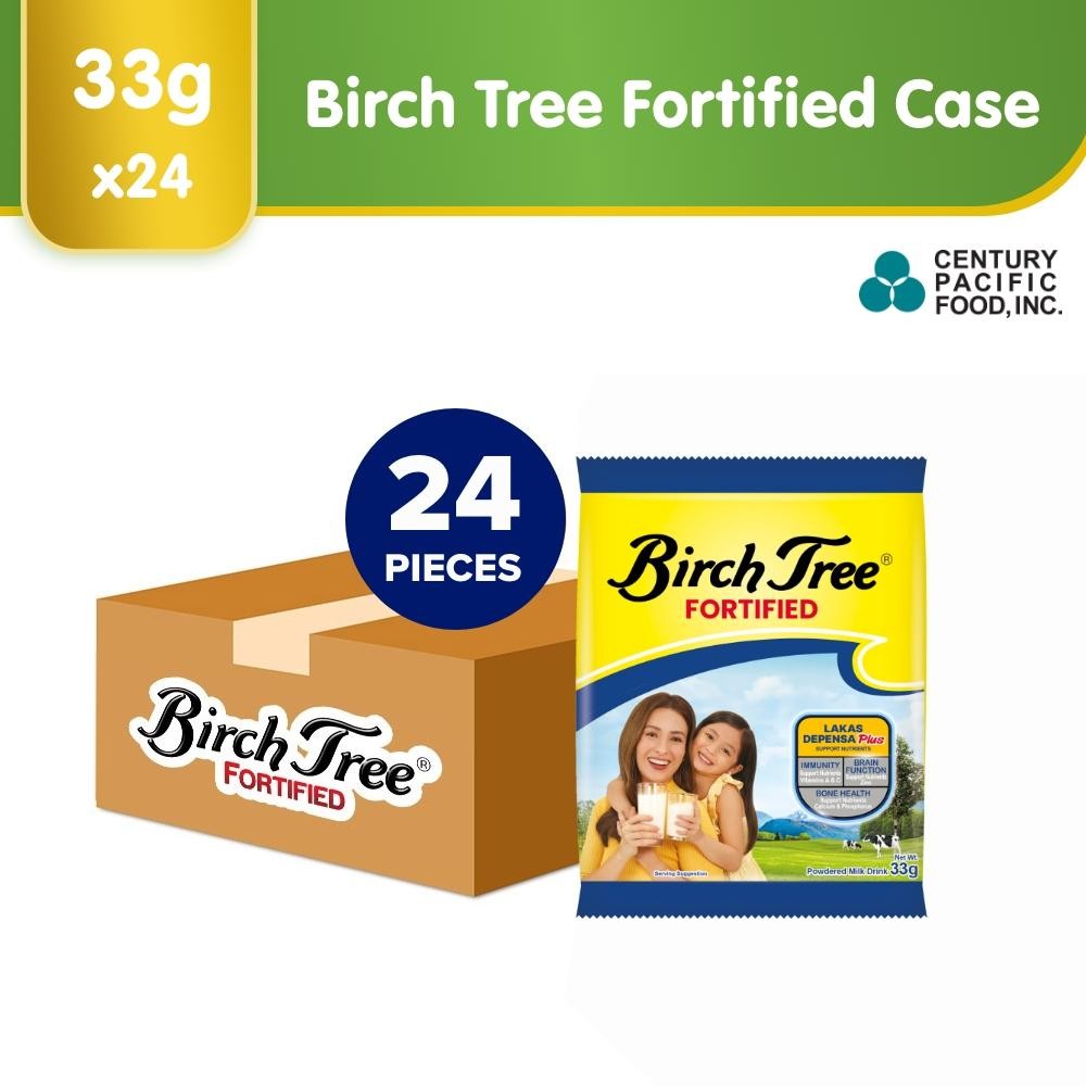 Birch Tree Fortified Powdered Milk 33g Pack of 24 - Supports Immunity ...