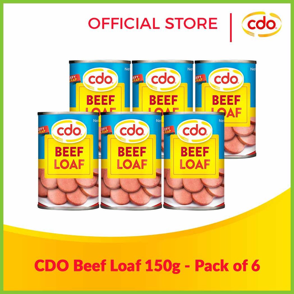 CDO#DZ+Beef|c_D:Loaf%f:150g%AM:-%LE:Pack%Dq:of%Hk:6 | Shopee Philippines
