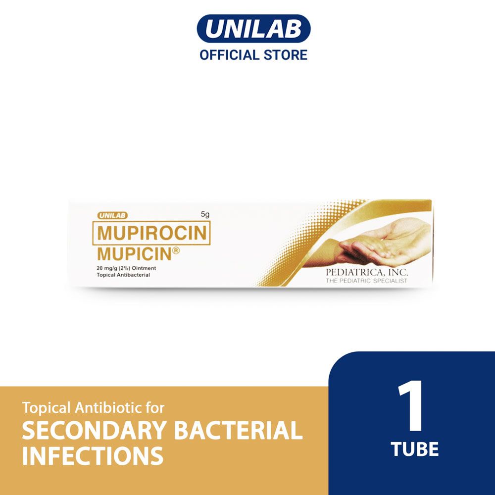 (Mupirocin) Mupicin 5g Ointment (Topical Antibiotic for secondary ...