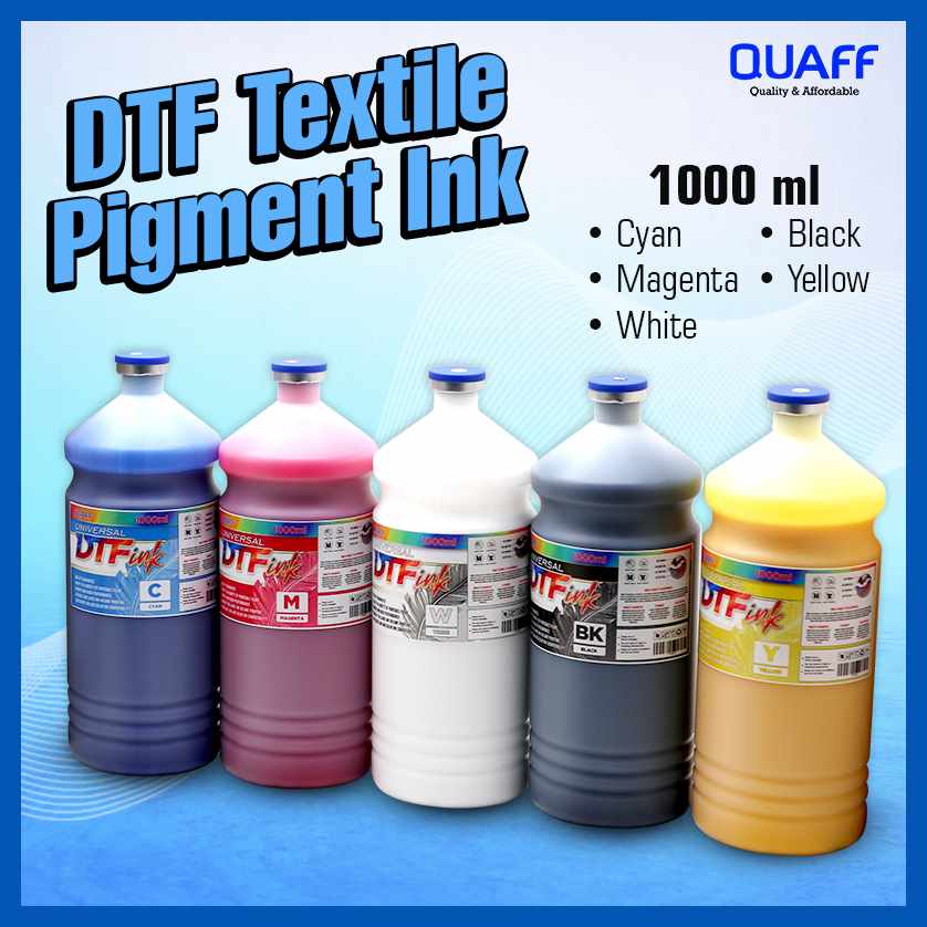 QUAFF|g'High`t$Quality>A)DTF}Z)Ink}l)for}u)Textile}d)1}g)Liter (Cyan Magenta Yellow Black White ...