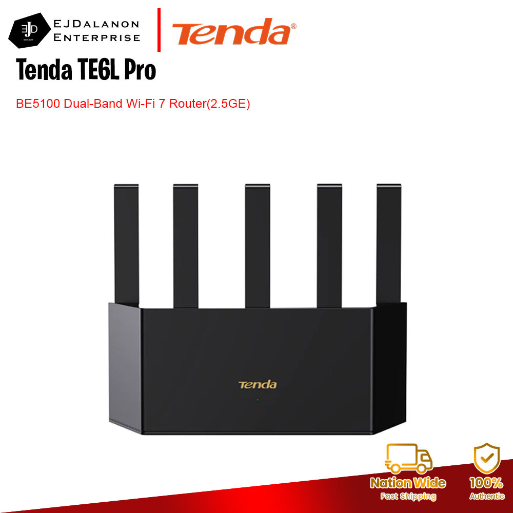 Tenda TE6L Pro BE5100 Dual-Band Wi-Fi 7 Router(2.5GE) | EJDalanon ...