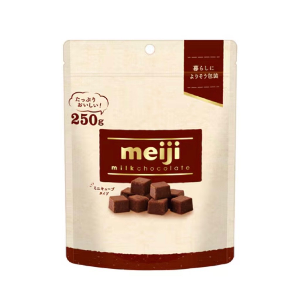 [Direct from Japan] Meiji Milk Chocolate Mini Cube Chocolate Meiji 250g ...