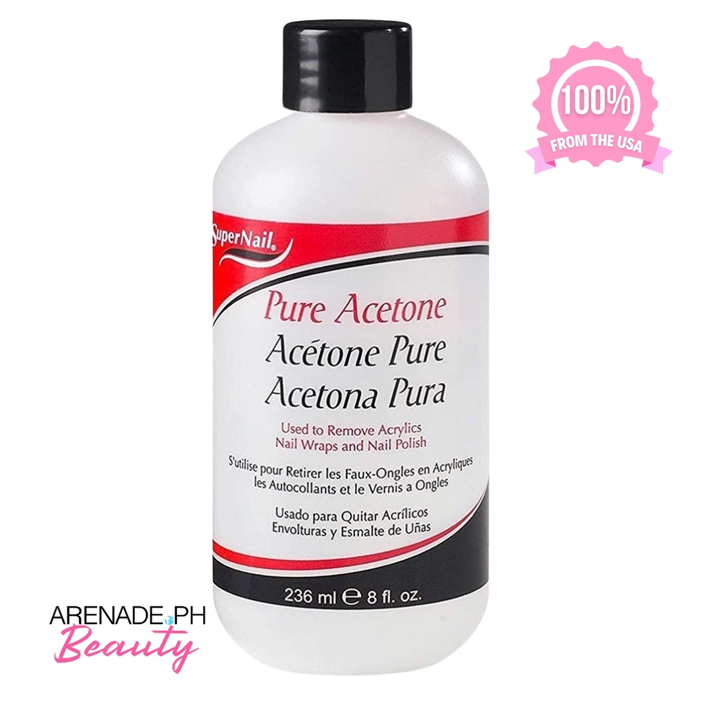 Super Nail Pure Acetone Nail Polish Remover 8 fl oz | Shopee Philippines