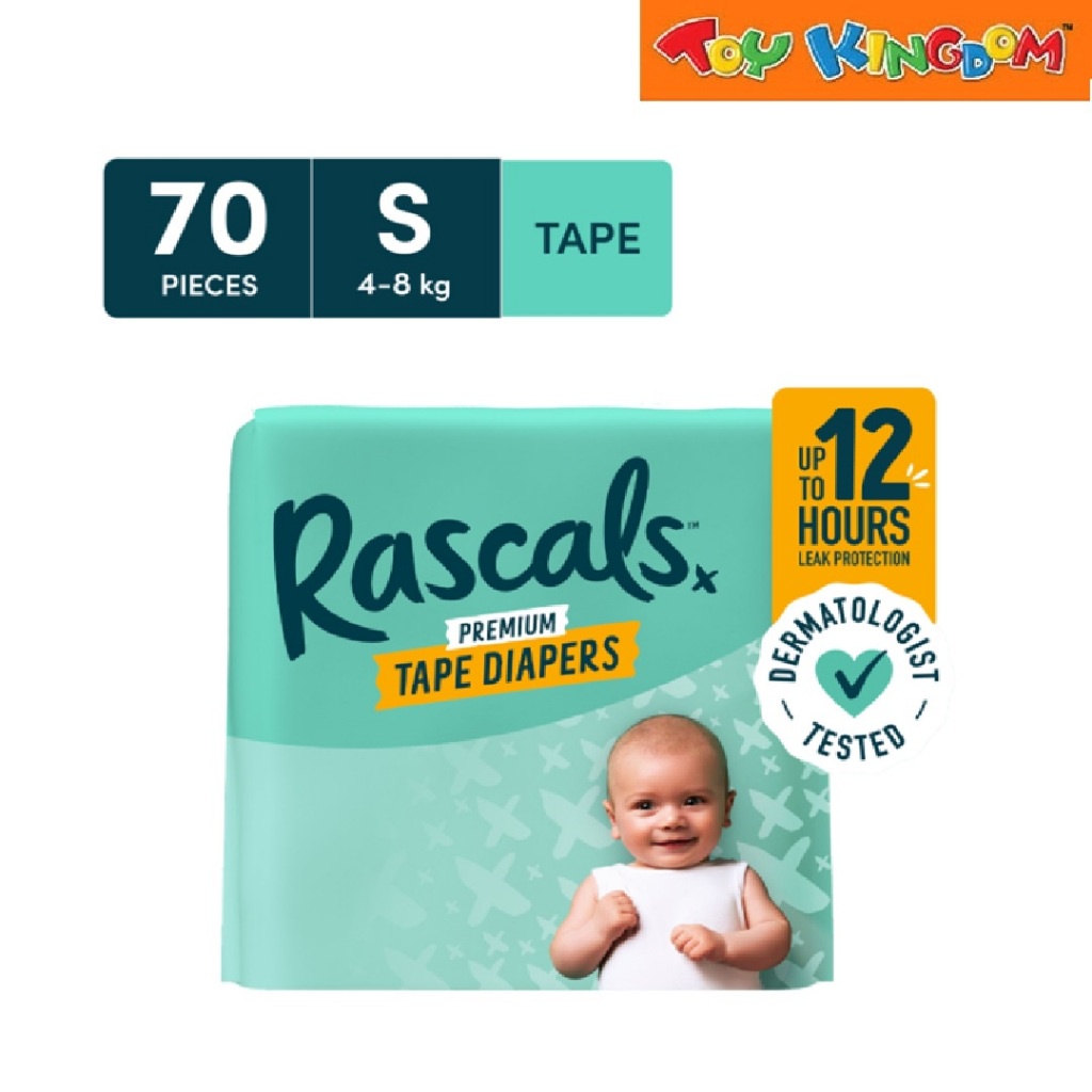 Rascal + Friends Taped Diapers Jumbo Pack Small 70 Pads | Shopee ...