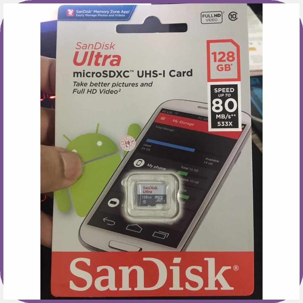SanDisk'S@Ultra#mc]128gb]qp#Micro]Eq#SD]OQ#card | Shopee Philippines