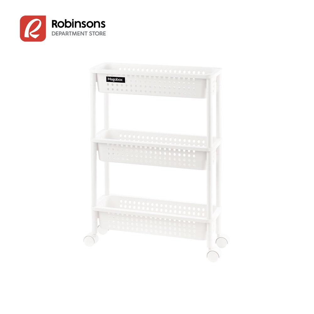 Megabox Tray Cart 150 3 Layer (White) | Shopee Philippines