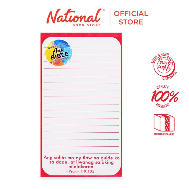 Memo & Scratch PadsMini Notepad Ang Bible Pinoy Version 2.5x4.5 inches ...