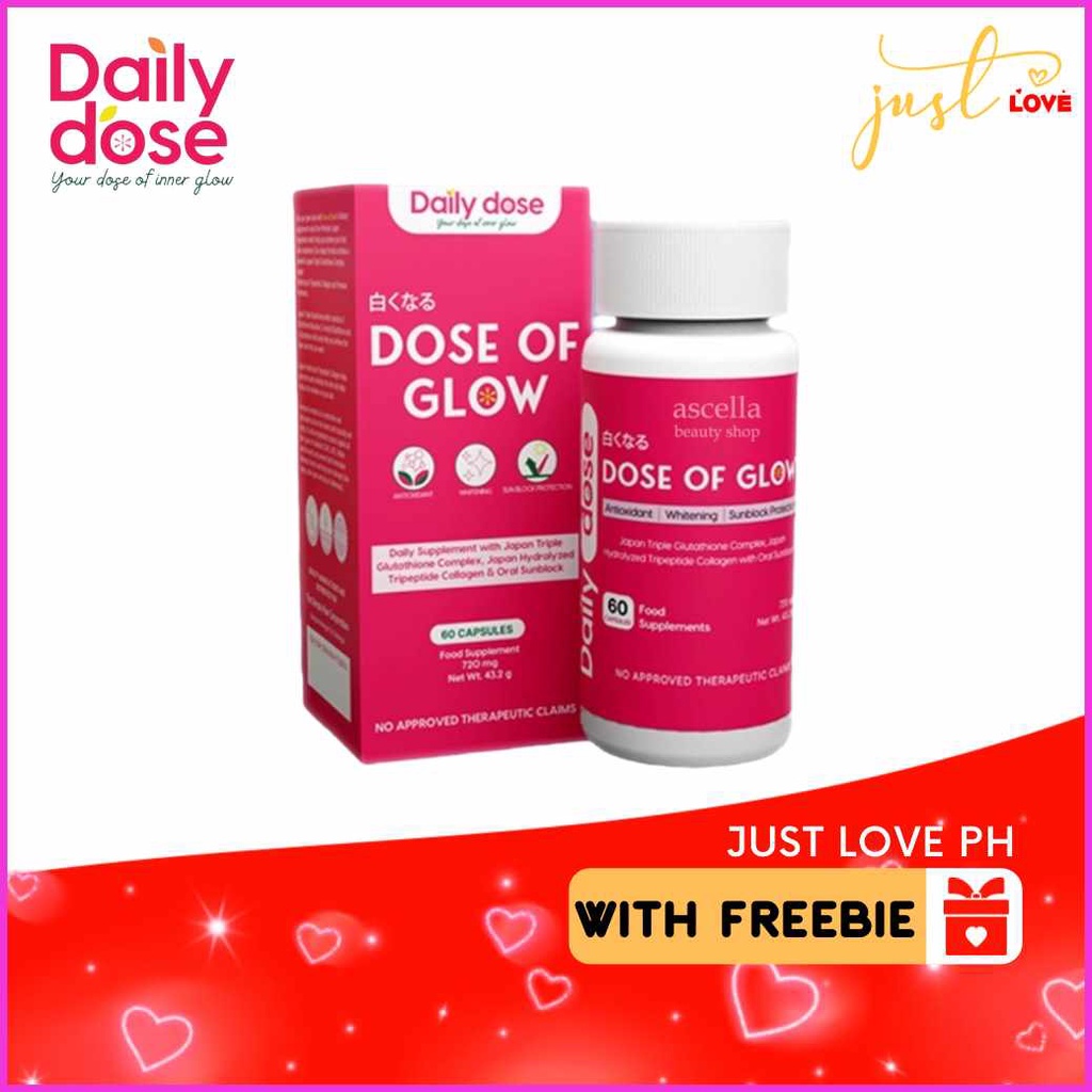 Daily,cADose=z;Dose@H+of c+p+J+k+O+Glow Glutathione | Shopee Philippines