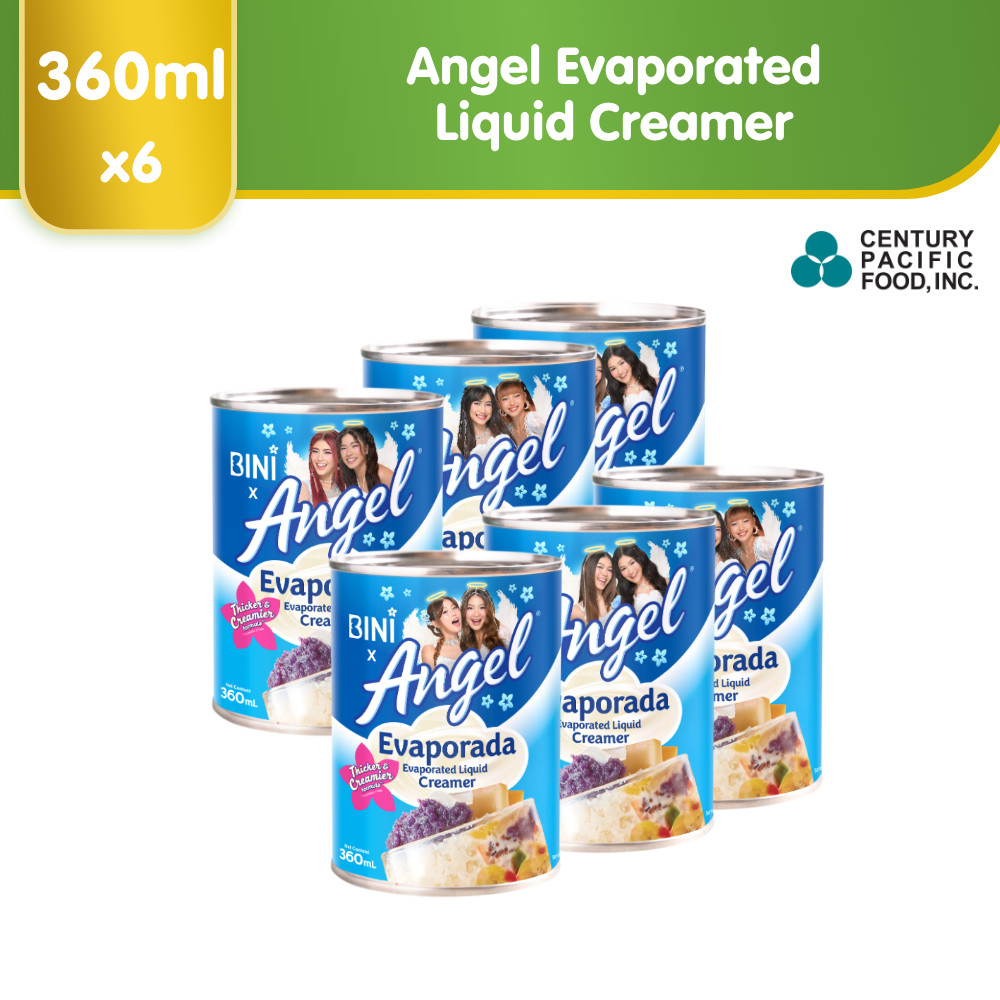 Angel Evaporated Liquid Creamer 360ml (Pack of 6pcs) | Shopee Philippines