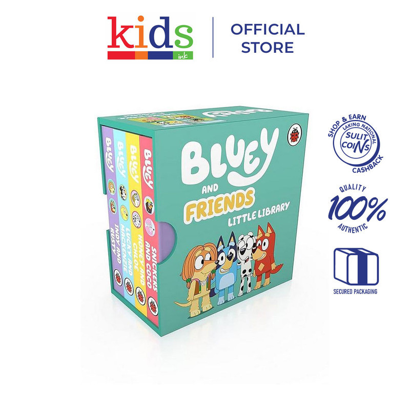 BLUEY & FRIENDS LITTLE LIBRARY 4 BOOKS COLLECTION SET BOARD BOOK - Kids ...