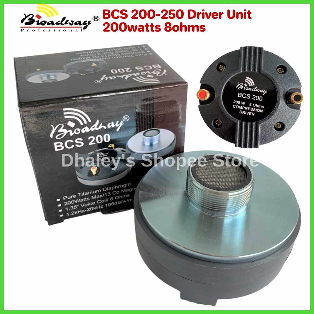Broadway(nV$BCS,f,200,V[Driver-NUnit-Wfor-vTweeter-j8ohms-x200-250watts ...