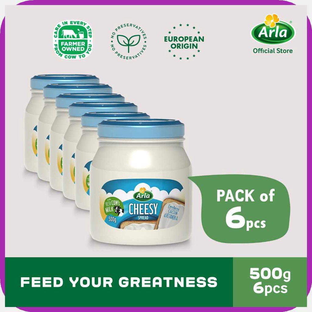 Arla:s^Cheesy}by[Spread`C;500g&6-Pack | Shopee Philippines