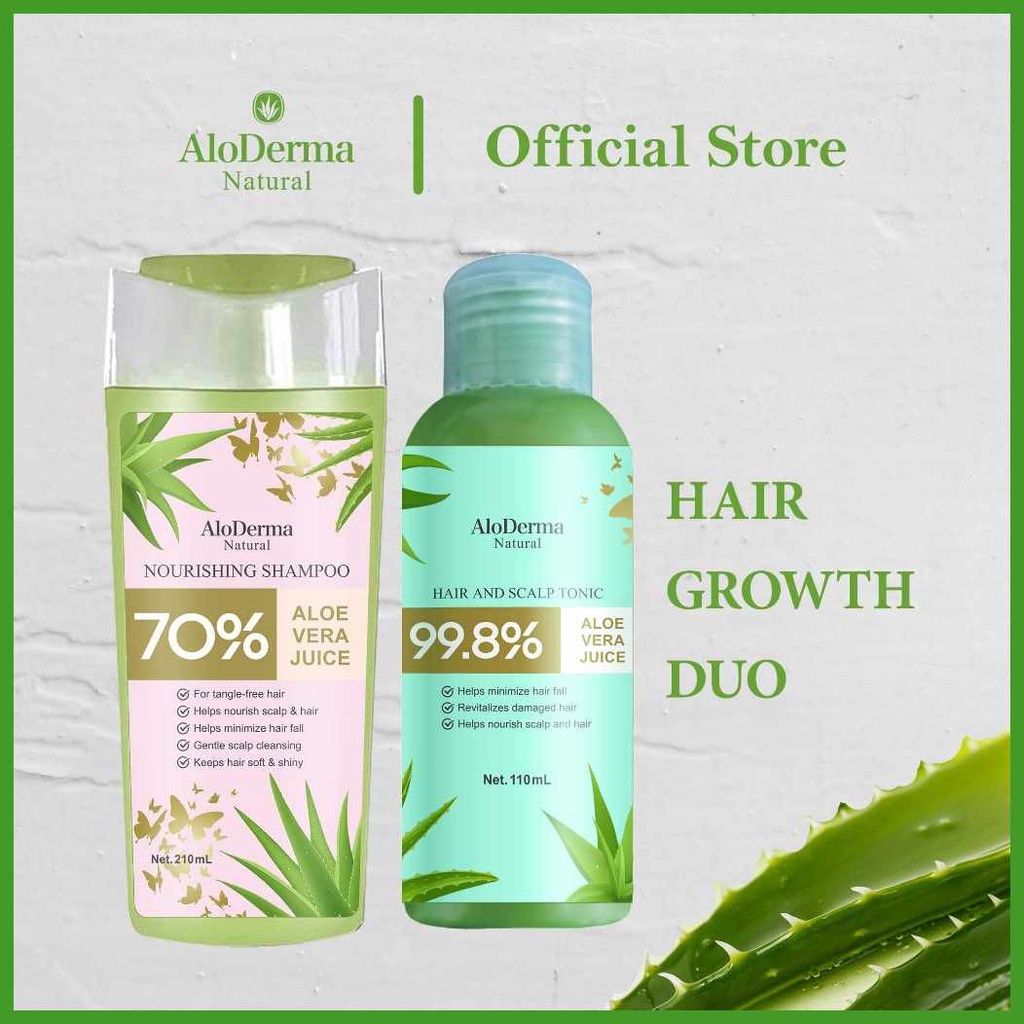ALODERMA&W%#eH+Set`PS;of&2&(Shampoo&,&Hair&Tonic) | Shopee Philippines