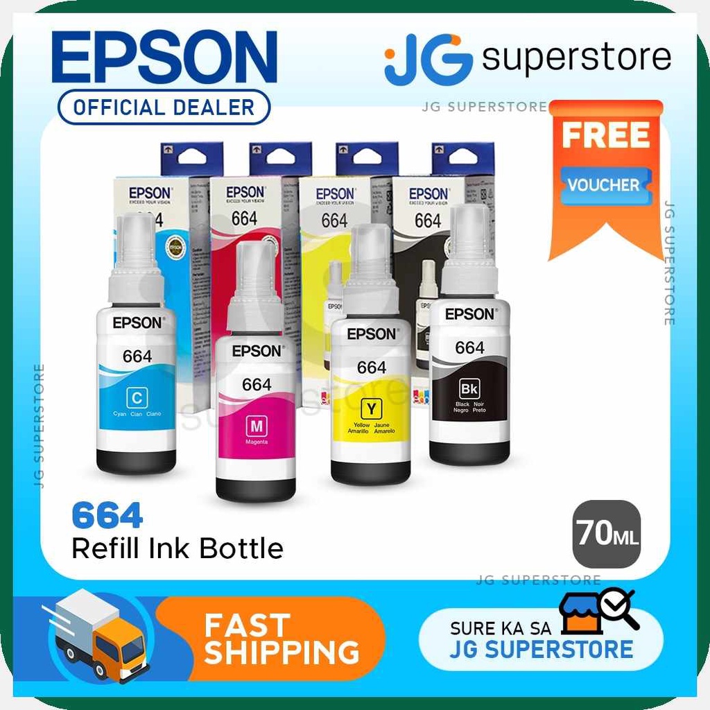 Epson/yu`ku]664}LR>Ink)mP>Refill)sD>Bottle)eh>(70mL))XN>for)Tq>Printer ...