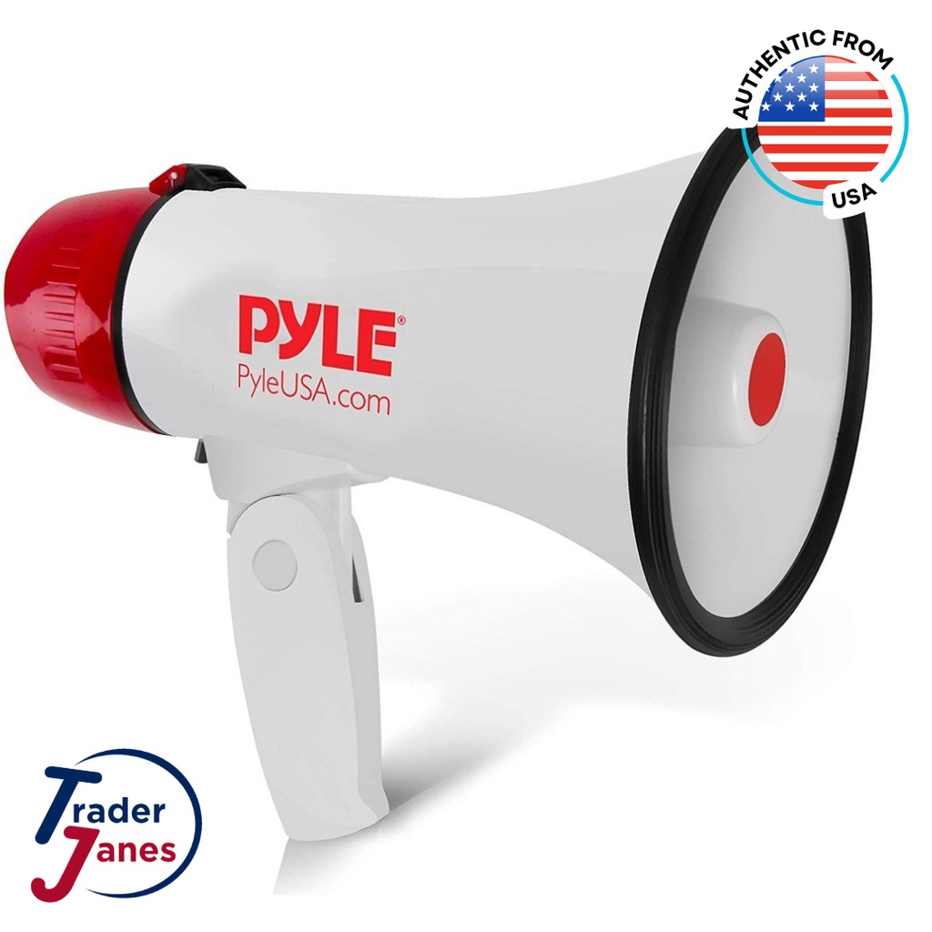 Pyle Megaphone Speaker Lightweight Bullhorn - Built-in Siren ...