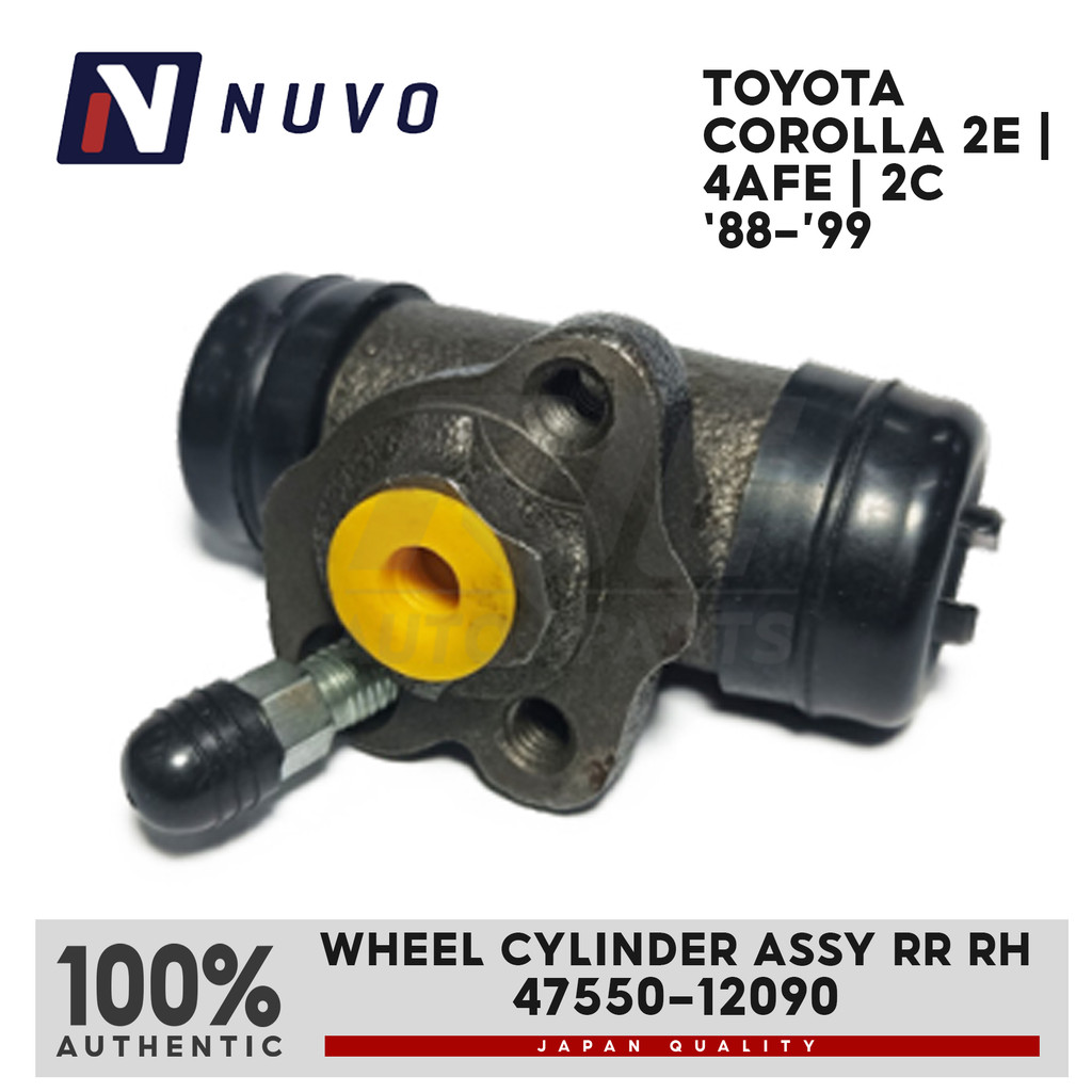 JKC WHEEL CYLINDER ASSY TOYOTA COROLLA 2E, 4AFE, 2C 1988-99 REAR RH ...