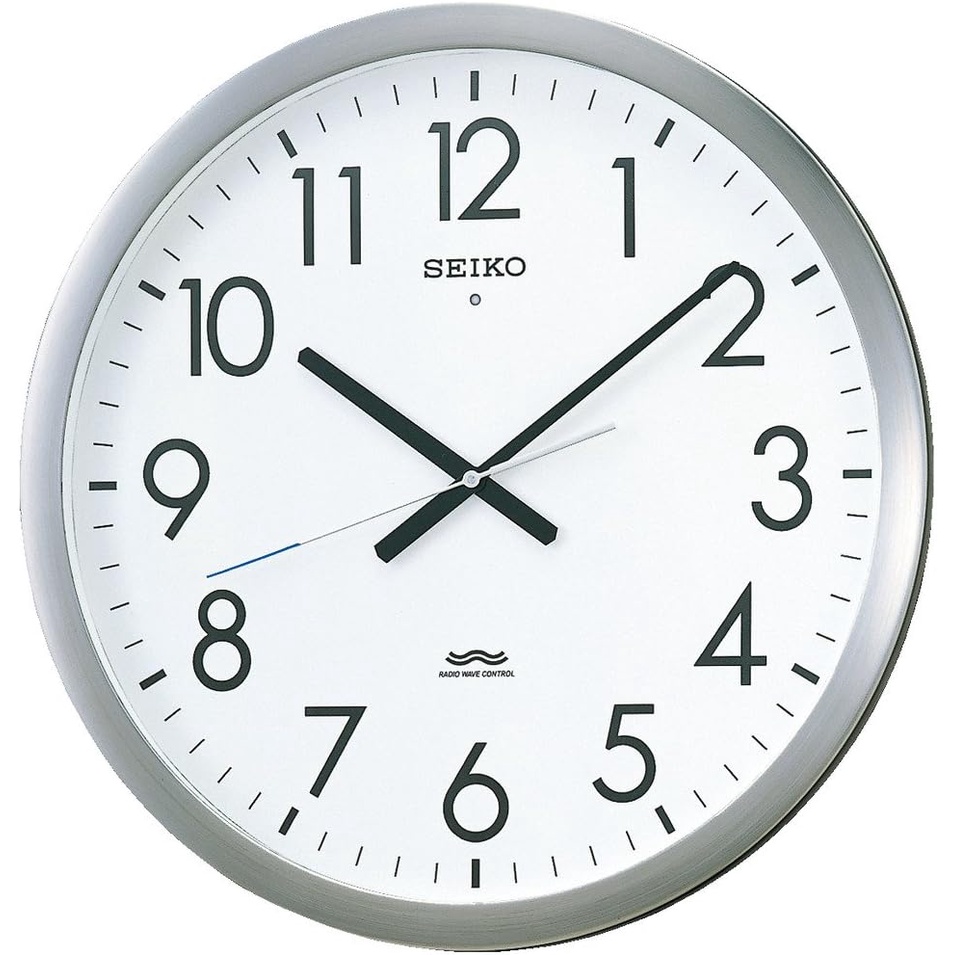Seiko clock wall clock Atomic Analog Office Type Metal Frame ks266s ...