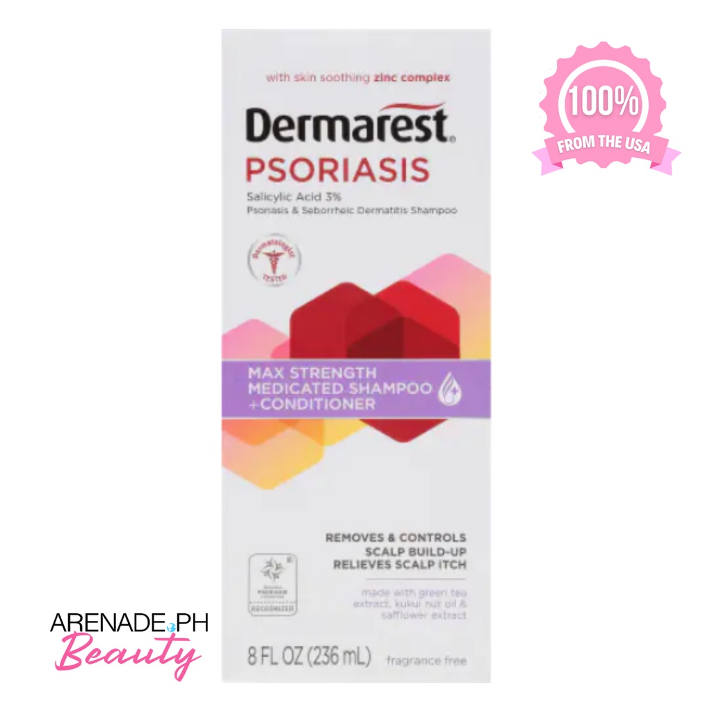 Dermarest Psoriasis Max Strength Medicated Shampoo & Conditioner, 8 fl ...