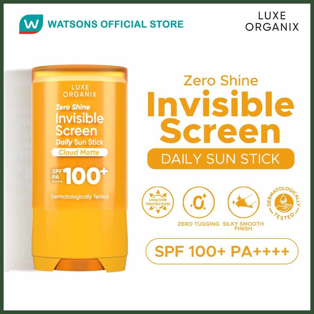 LUXE>b#ORGANIX}Sv@Zero`DI;Shine&Invisible&Screen&Daily&Sun&Stick SPF 50 17g | Shopee Philippines