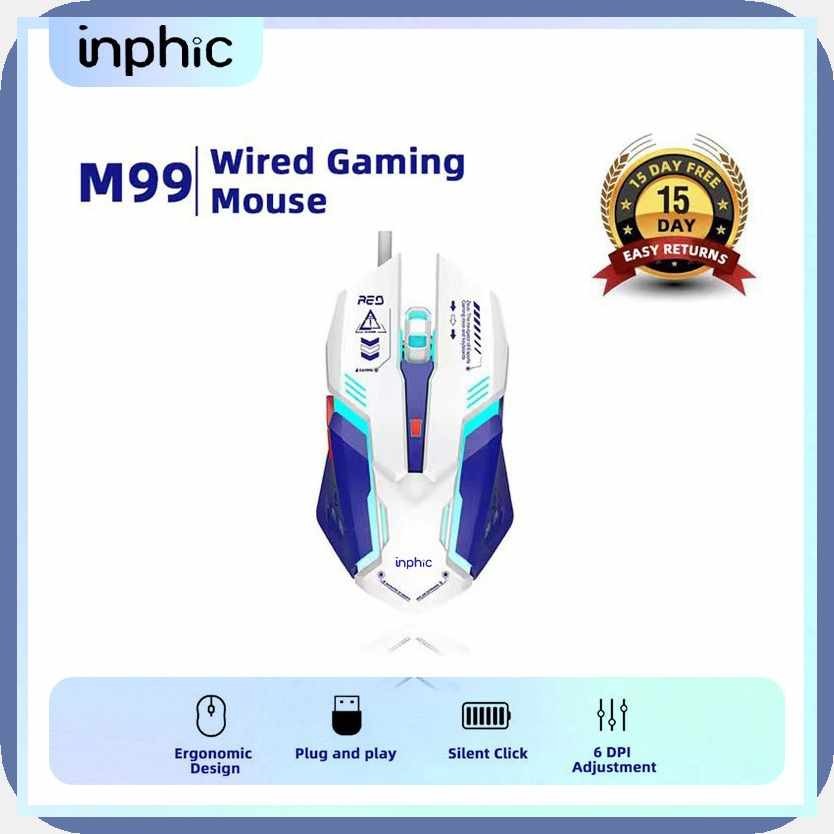INPHIC@j,M-99%Jl@a@T@E@m@m@LY Mecha Style Gaming Mouse USB Wired ...