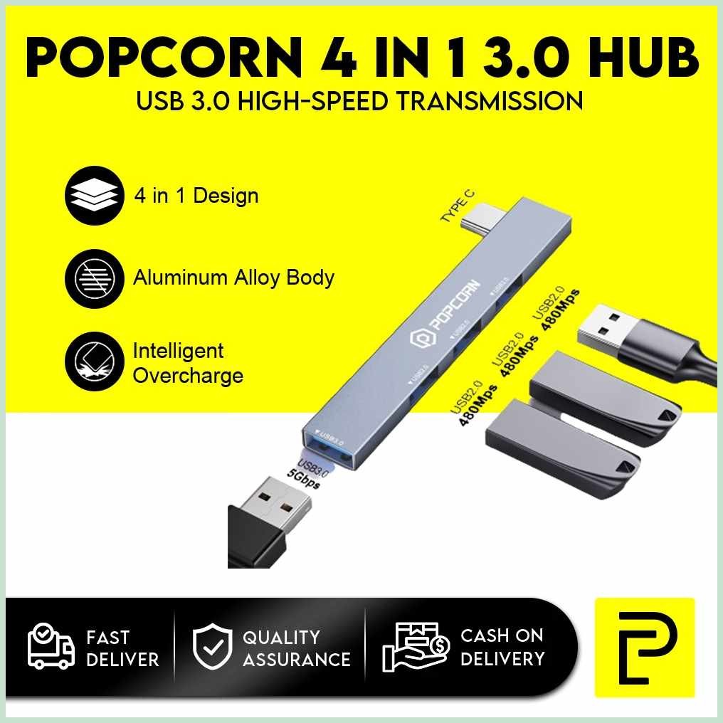 Popcorn_U%USB]p:p%HUB_s%3.0_U%Type`F&C`D&3.1`MZ&4 Ports High Speed ...