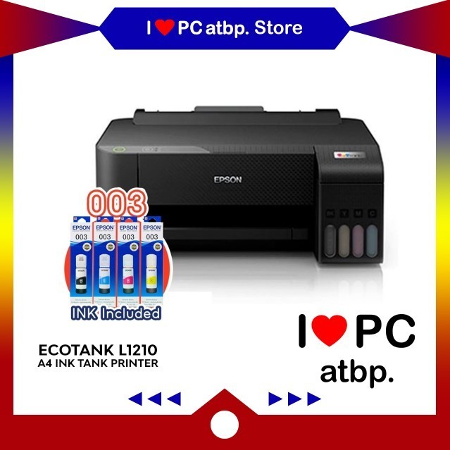 Epson L1210 Printer (Print, Ink Tank System, A4, 003 Ink) | Shopee ...