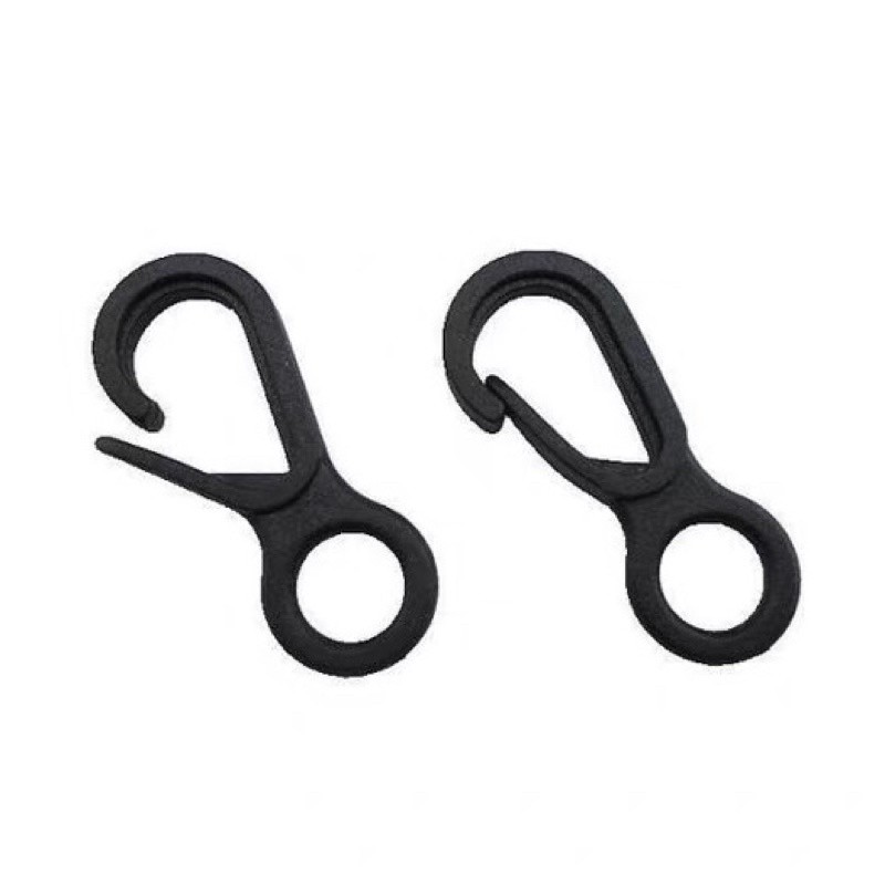 100pcs Plastic ID Holder Black / Lobster Clasp Lock for DIY (32mm ...