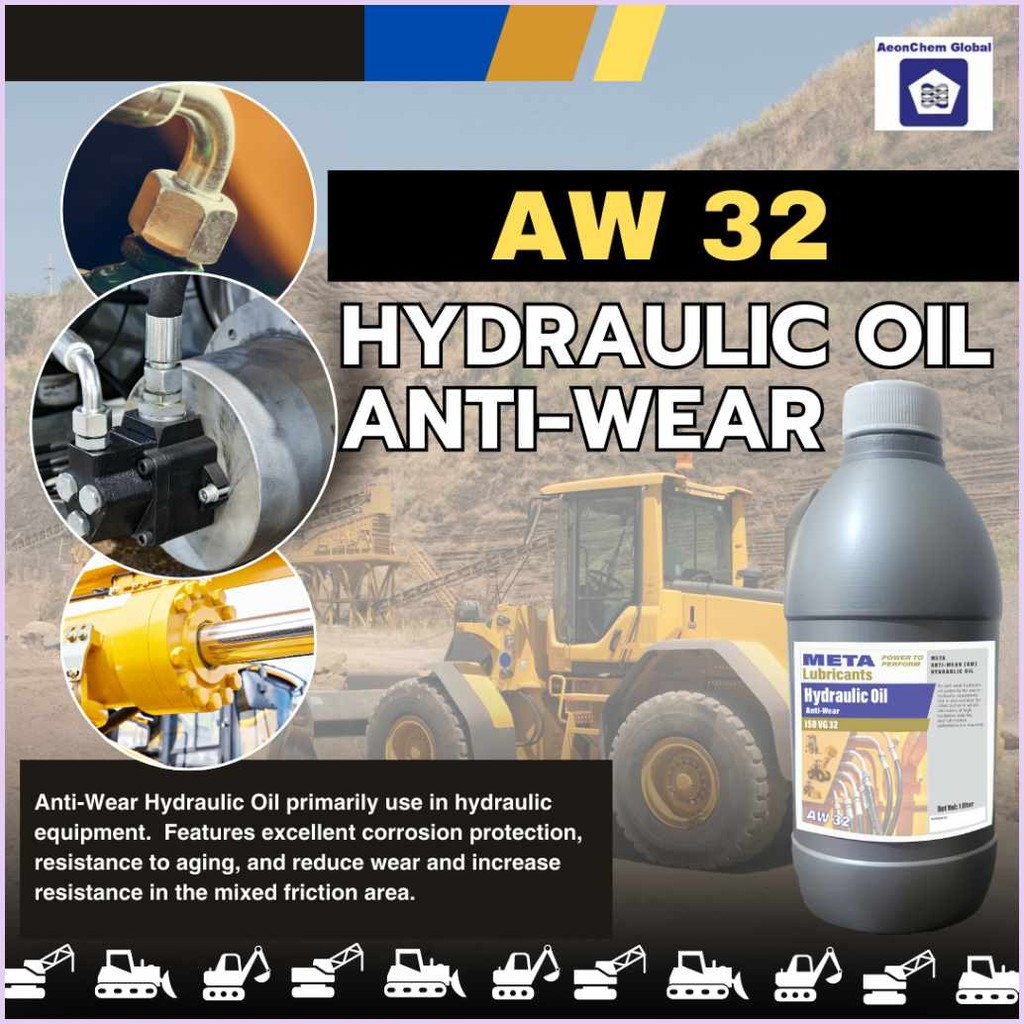 Hydraulic=d`Oil'G/AW?QT*32~i*/}H)AW}U)68}R)-}o) META LUBRICANTS - 1 liter | Shopee Philippines