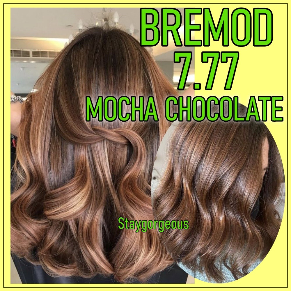 BREMOD 7.77 MOCHA CHOCOLATE HAIR COLOR SET WITH OXIDIZING | Shopee ...